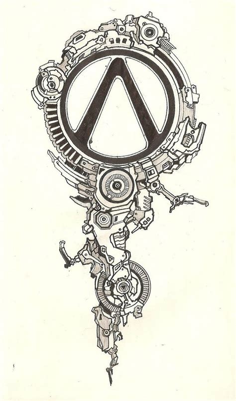 Borderlands Tattoo 3 Borderlands Tattoo Gamer Tattoos Cyberpunk Tattoo