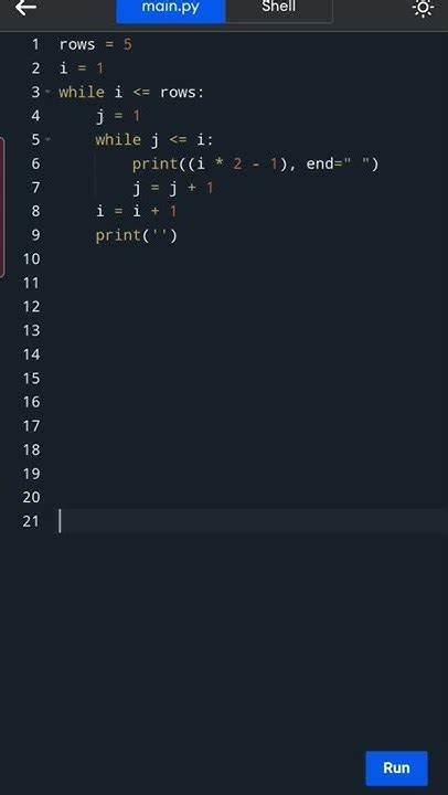 Python 176alternate Numbers Pattern Using While Loop Shorts Coding Pythonprogramming