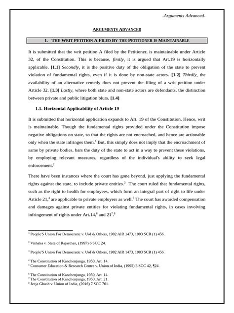 Arguments Advanced Sample Pdf Defamation Certiorari