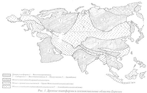 Тектоническая контурная карта мира