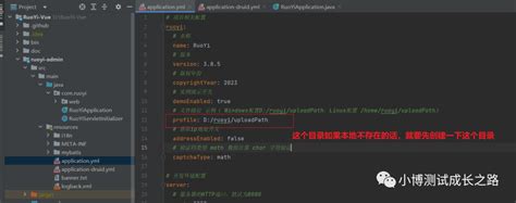 修改若依项目配置文件，本地启动项目 Csdn博客