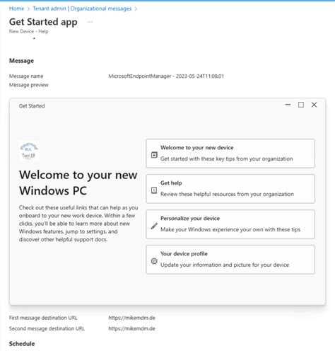 Organizational Messages In Microsoft Intune And Custom Messages Via Powershell Mikes Mdm Blog