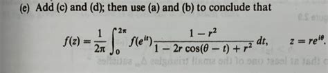 solved the poisson kernel 21 verify each of the statements