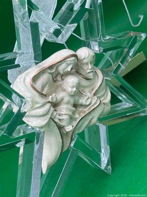 Enesco Nativity Star Ornaments 2 Pieces Maxsold