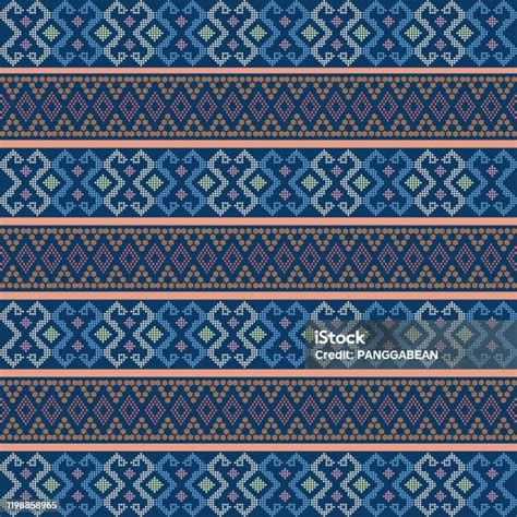 울로스 모티프가 있는 바탁 에스닉 이음새가 있는 패턴 창의적인 디자인 천 무늬 부족 민족 장식 원활한 패턴입니다 다채로운 벡터