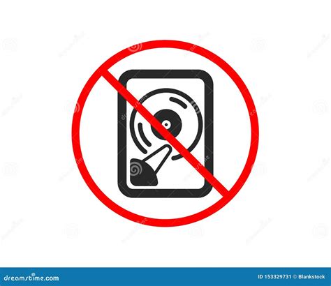 Hdd Icon Computer Memory Component Sign Data Storage Vector Stock Vector Illustration Of