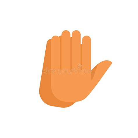 Two Hands Clapping Making Sound With Fingers Spread Open Stock Vector Illustration Of Flat