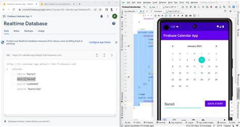 Create Your Firebase Realtime Database Calendar App To Store Events Or Reminders Android 13