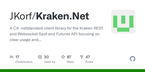 Github Jkorf Kraken Net A C Net Wrapper For The Kraken Web Api Including All Features