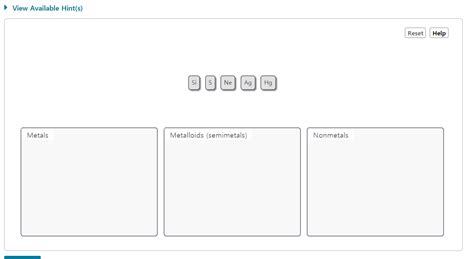 solved a chemist classifying five elements determines the