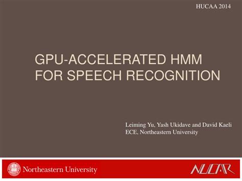 Ppt Gpu Accelerated Hmm For Speech Recognition Powerpoint