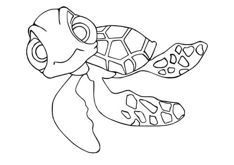 Free Turtle Crush Finding Nemo Coloring Sheet And Pdf To Print