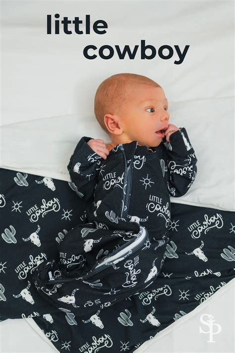 Bamboo Little Cowboy Onesie Sparkle In Pink