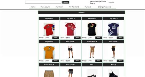 e commerce website project in with source code