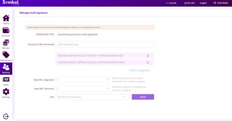 creating a multisig account — symbol documentation