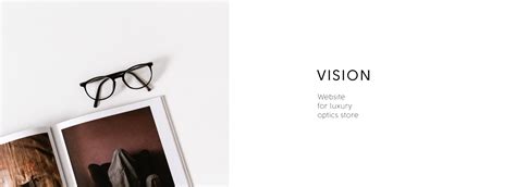 Website for luxury optics store on Behance
