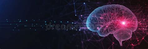 Scientific Depiction Of Glowing Neuron Pathways In The Brain Highlights