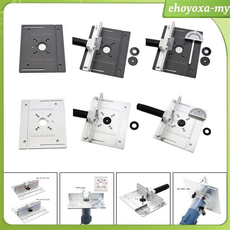 Ehoyoxamy Router Table Insert Plate Wood Router Trimmer Models