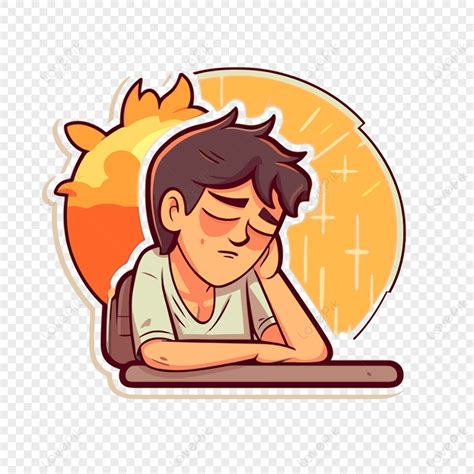 The Cartoon Illustration Of A Man With His Eyes Closed Sleeping For A