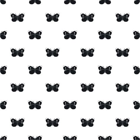 Butterfly With Black Wings Pattern Simple Style 15029421 Vector Art At