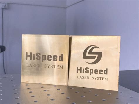 Laser Engraved Machine Brass Plate Hispeedlaser