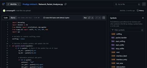 Task 4 Network Packet Analyser Project Overview This Project Involved