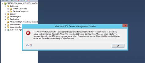 Not Able To Create The Sql Availability Group