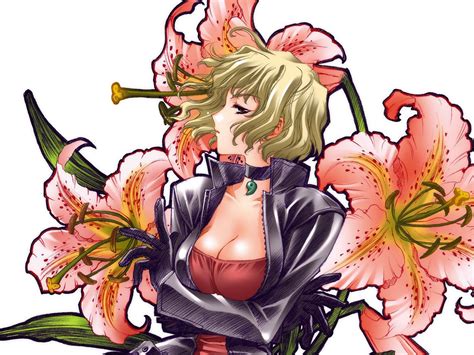 Wallpaper Illustration Anime Girls Necklace Cartoon Cleavage