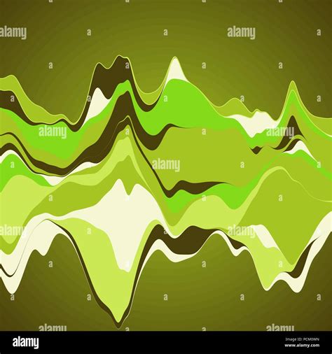 Big Data Visualization Streamgraph Futuristic Infographic Inf Stock