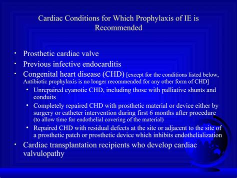 Infective Endocarditis Prophylaxis Ppt