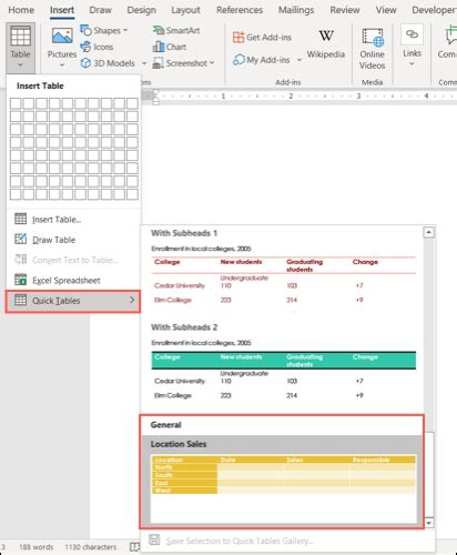 Cara Membuat Template Tabel Di Microsoft Word Informasi Teknologi Terkini