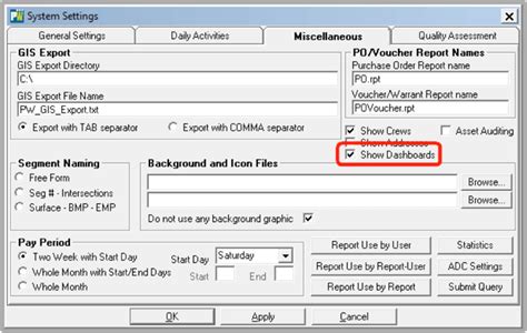 Turning On The Dashboards