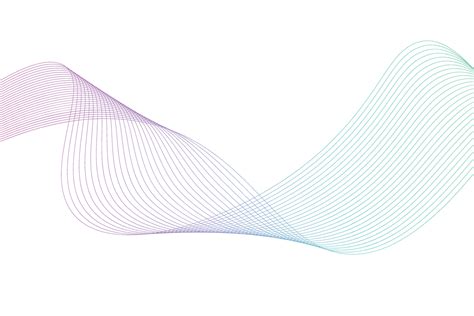 Abstract Line Wave Colorful Background Modern Colorful Wavy Line Gradient Abstract White