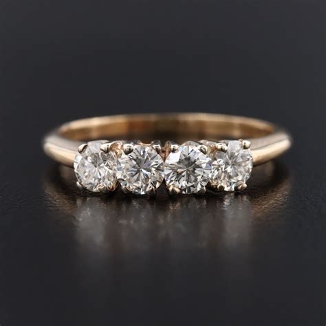 14k 100 Ctw Diamond Ring Ebth