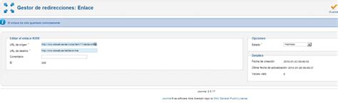Redireccionar Dirección Web Joomla 25 Foro Webe