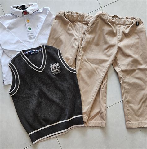 유정유치원 원복 110 조끼 120 일괄 유아동 당근 중고거래