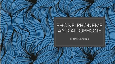 Phone Phoneme And Allophone Explaining The Concepts Pdf Pdf