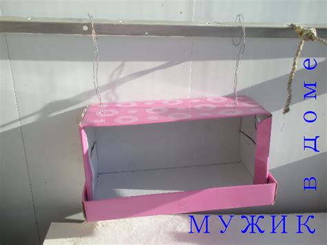 Как сделать кормушку для птиц из обувной коробки