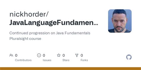 GitHub Nickhorder JavaLanguageFundamentals Continued Progression On Java Fundamentals