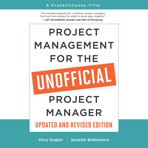 Project Management For The Unofficial Project Manager Updated And Revised Edition Audiobook By