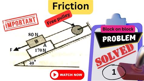 Solved Friction Problem Problem 1 Blockonblockfrictionproblem Youtube