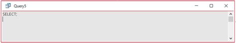 New Create Sql Query Menu Item