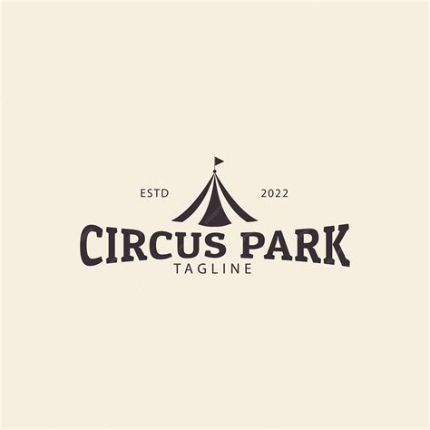 Premium Vector Circus Logo Template Vector Icon Symbol Hipster Design