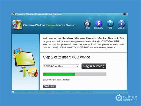 Isunshare Windows Password Genius Advanced Trial Demonstration Youtube
