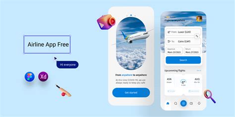Airplane Flight App Free Figma