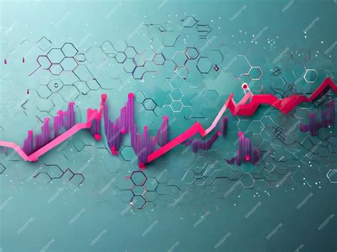 Abstract Network Connection Concept With Hexagons And Wave Big Data