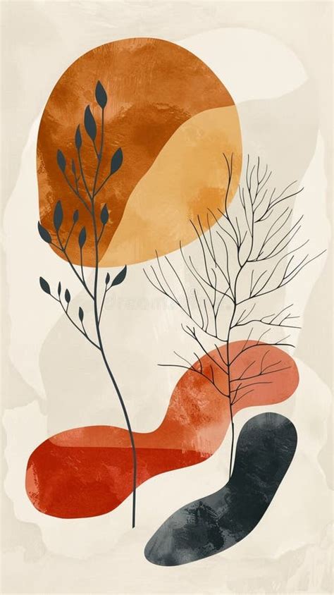 Organic Shapes Intertwining In Muted Colors Stock Illustration Illustration Of Texture Pastel