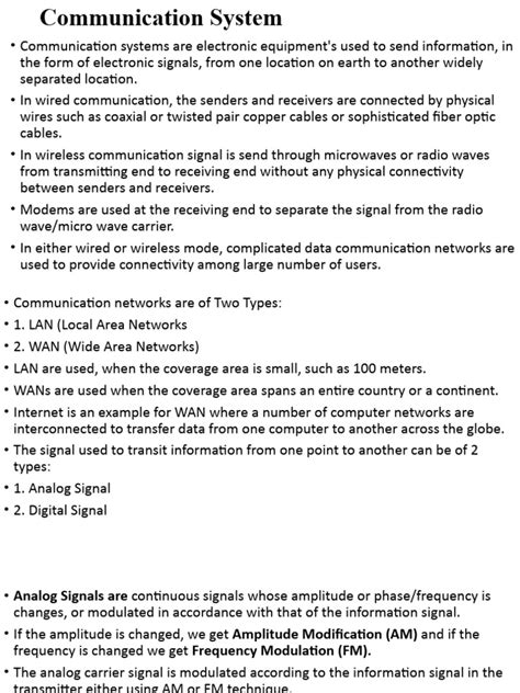 E Business Communication System Pdf Modulation Telecommunications