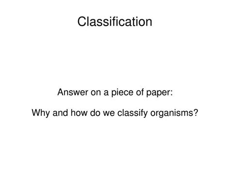 ppt classification powerpoint presentation free download id 4389238