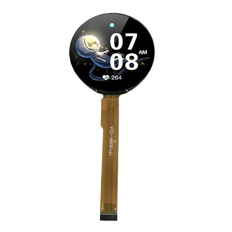 Inch Round TFT LCD Display QSPI Interface ST Medical Device LCD Screen Smart